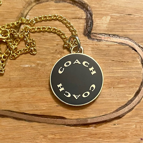 Coach | Jewelry | Coach Large Navy Blue Pendant 8k925 Sterling Silver ...